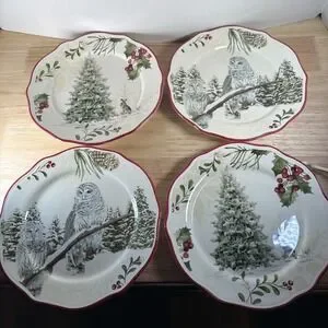 Better Homes And Gardens | Dining | X4 Snow Owl Rabbit Winter By Better ...